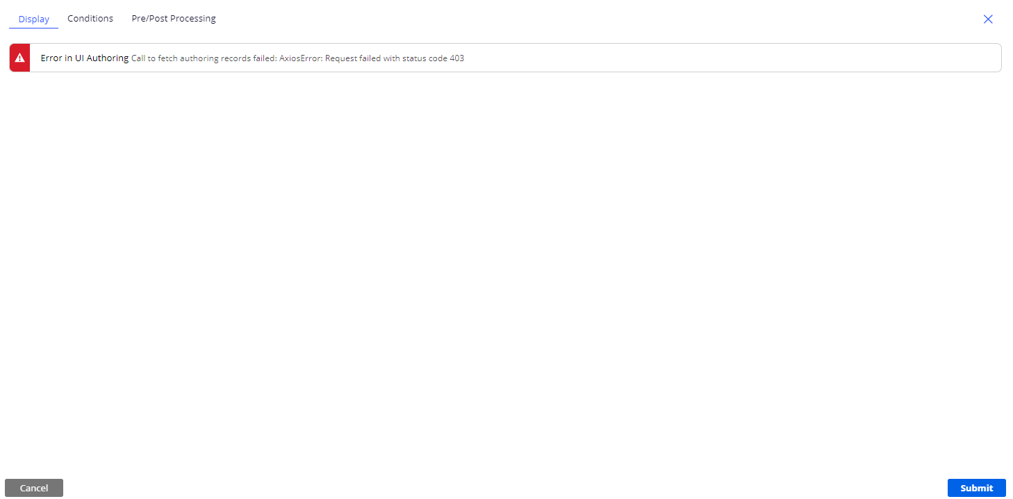 403 error while trying to configure view in a case type under display ... 403 error while trying to configure view in a case type under display ...